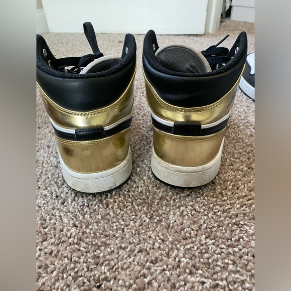 Shoes | Gold Mid Jordan 1s | Poshmark